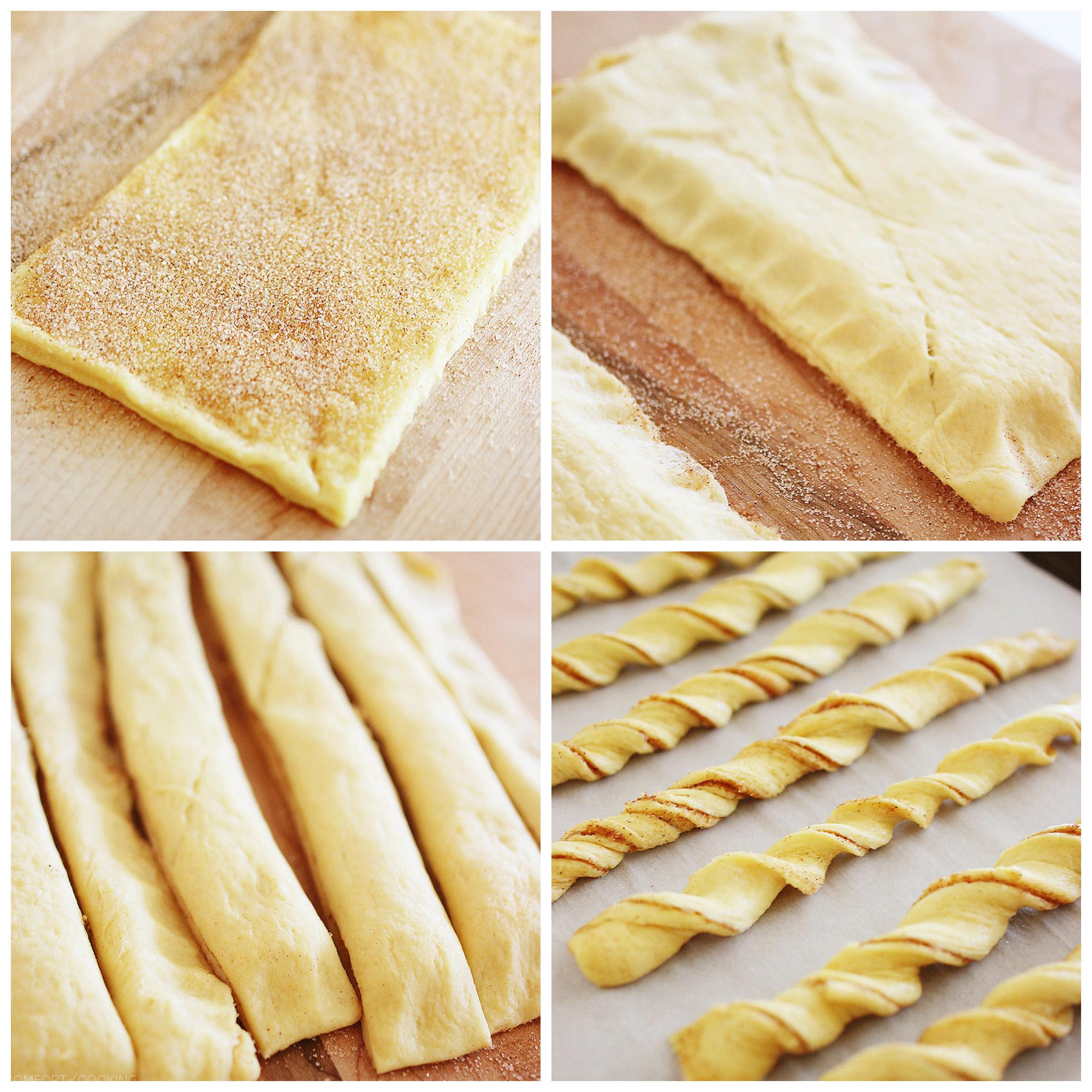 4-Ingredient Cinnamon Roll Twists - The Comfort of Cooking