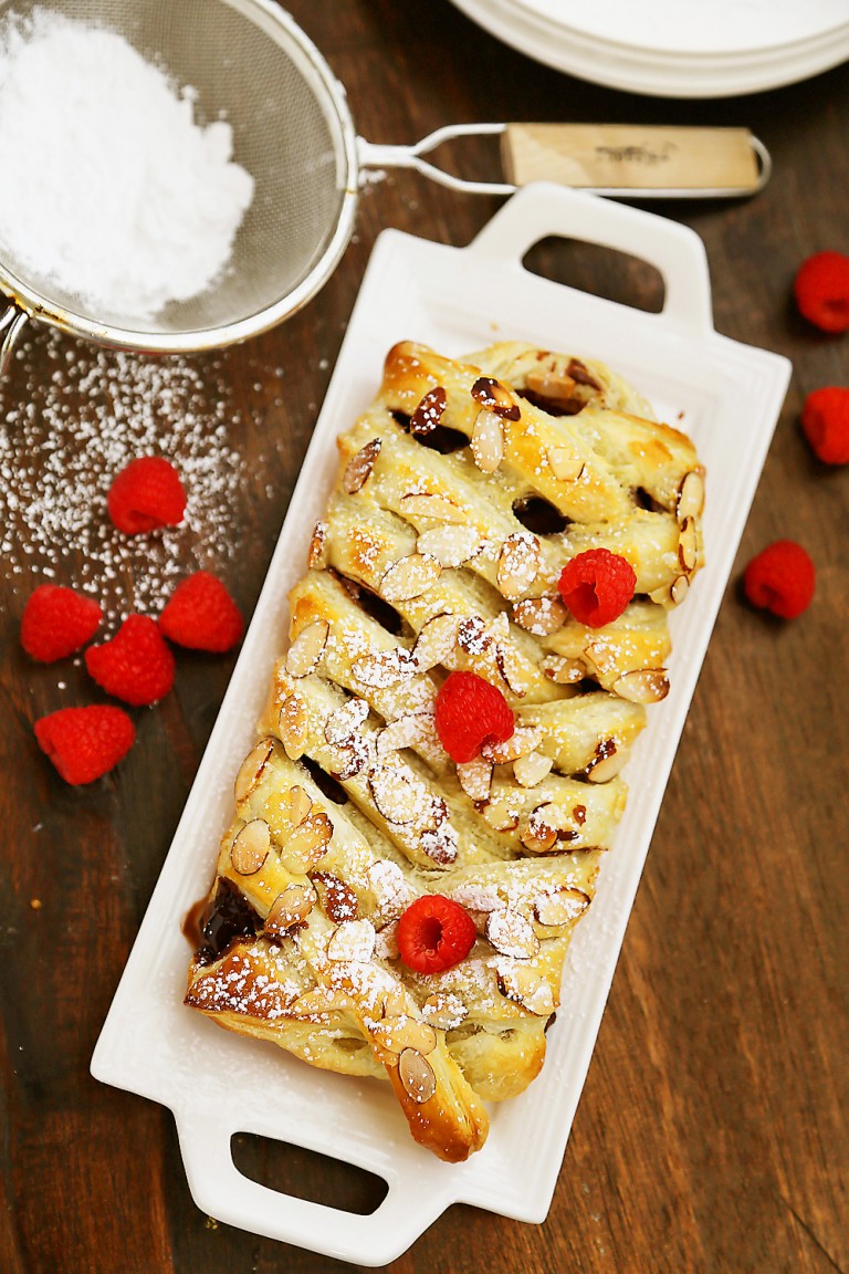 Easy Chocolate-Almond Puff Pastry Braid - The Comfort of Cooking