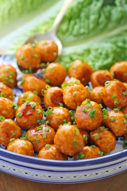 Firecracker Chicken Meatballs - The Comfort of Cooking