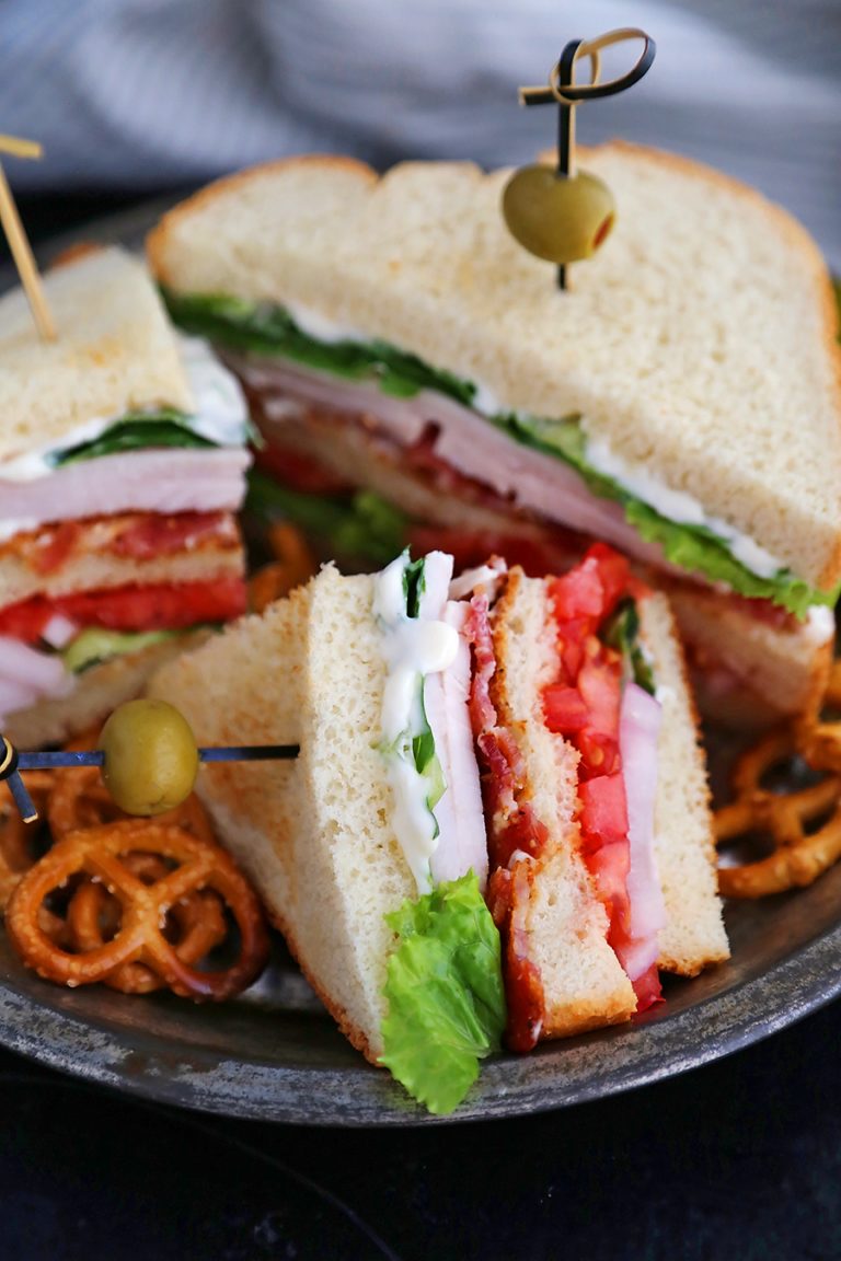 The Ultimate Turkey Bacon Club Sandwich - The Comfort of Cooking