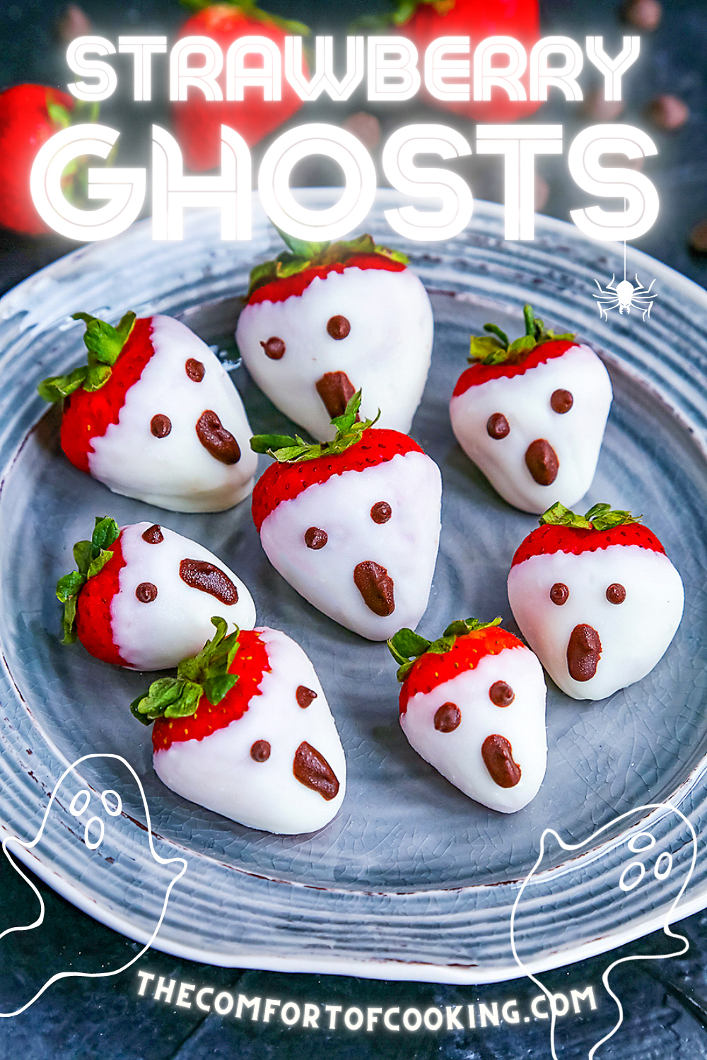 Easy Strawberry Ghosts - The Comfort of Cooking