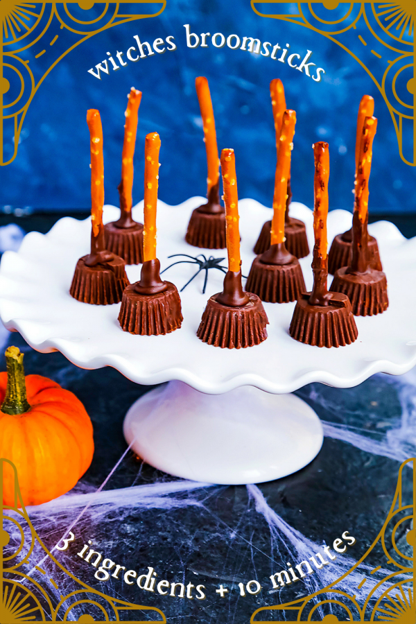 Chocolate-Pretzel Witches Broomsticks - The Comfort of Cooking