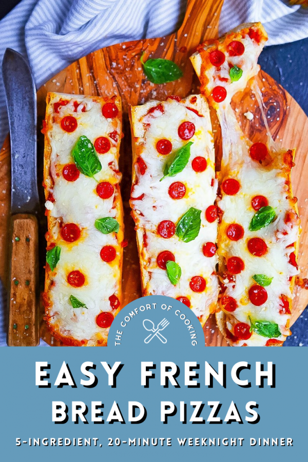 Easy French Bread Pizzas – The Comfort of Cooking