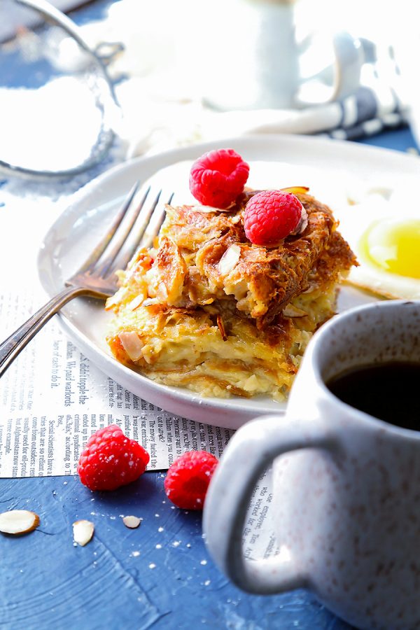 Raspberry Croissant Breakfast Bake – The Comfort of Cooking