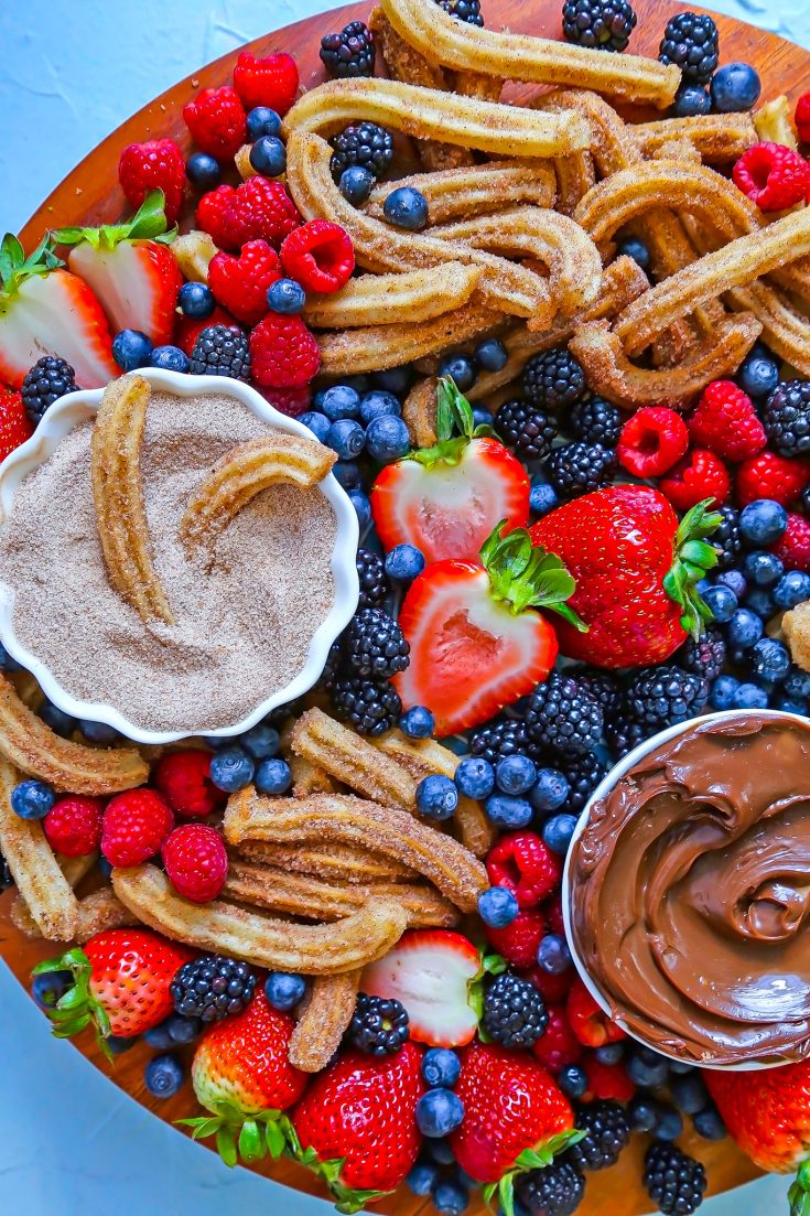 Churro & Berry Dessert Board - The Comfort of Cooking