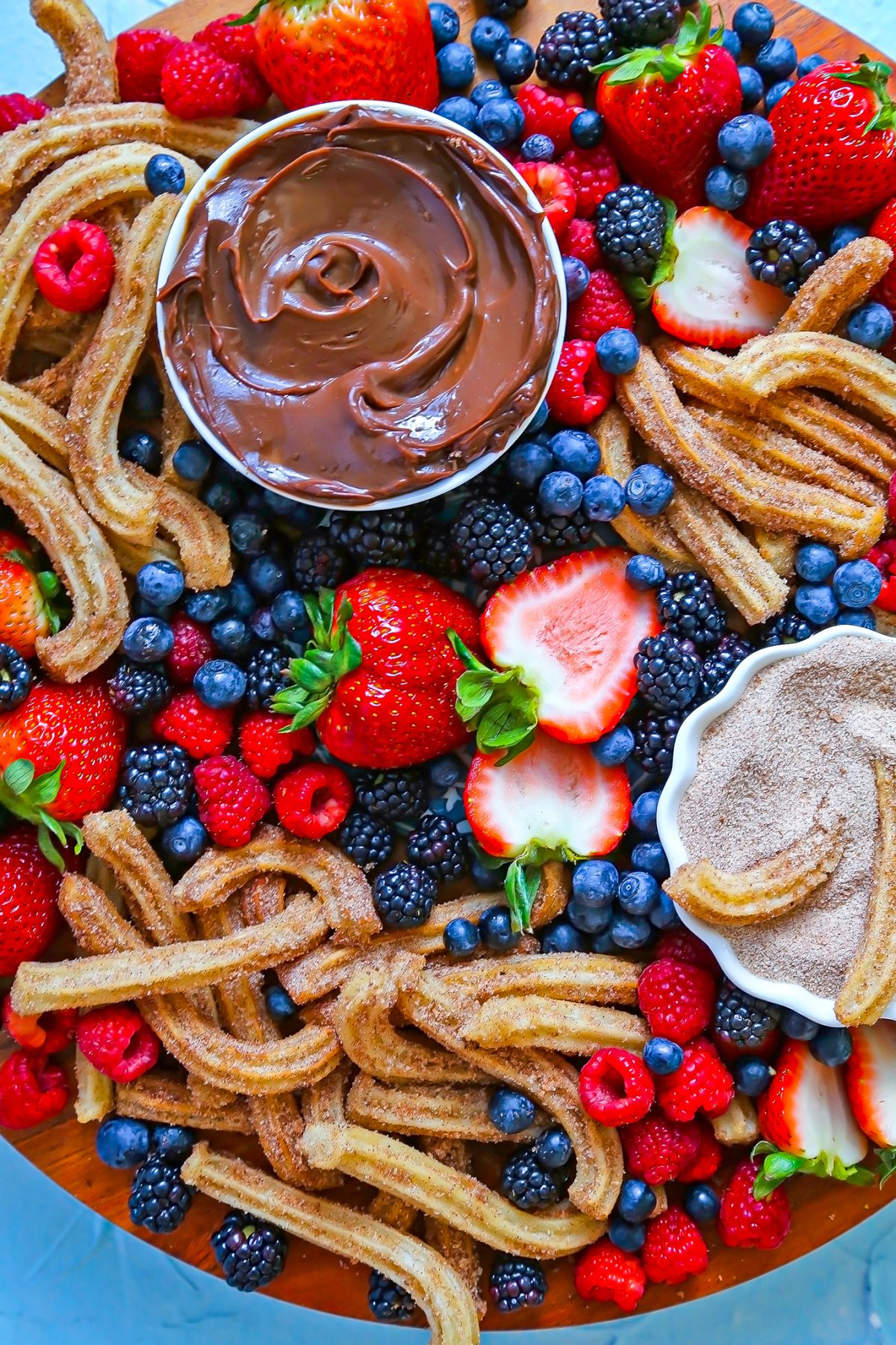 Churro & Berry Dessert Board - The Comfort of Cooking